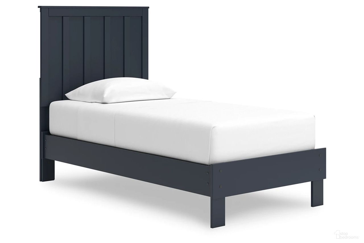 Simmenfort Twin Platform Bed In Navy Blue by Ashley Furniture ...