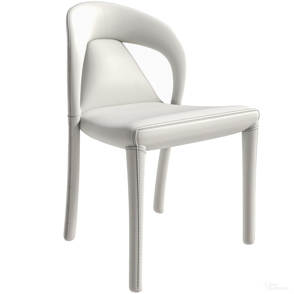 Solace Series Modern Dining Chair Set of 2 In White by LeisureMod ...
