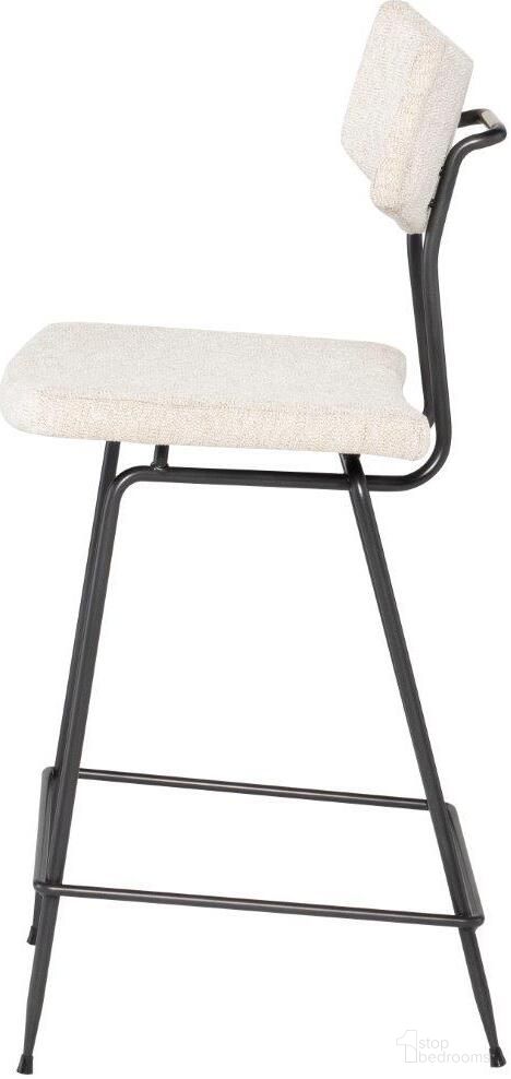 Soli Shell Fabric Stool by Nuevo | 1StopBedrooms