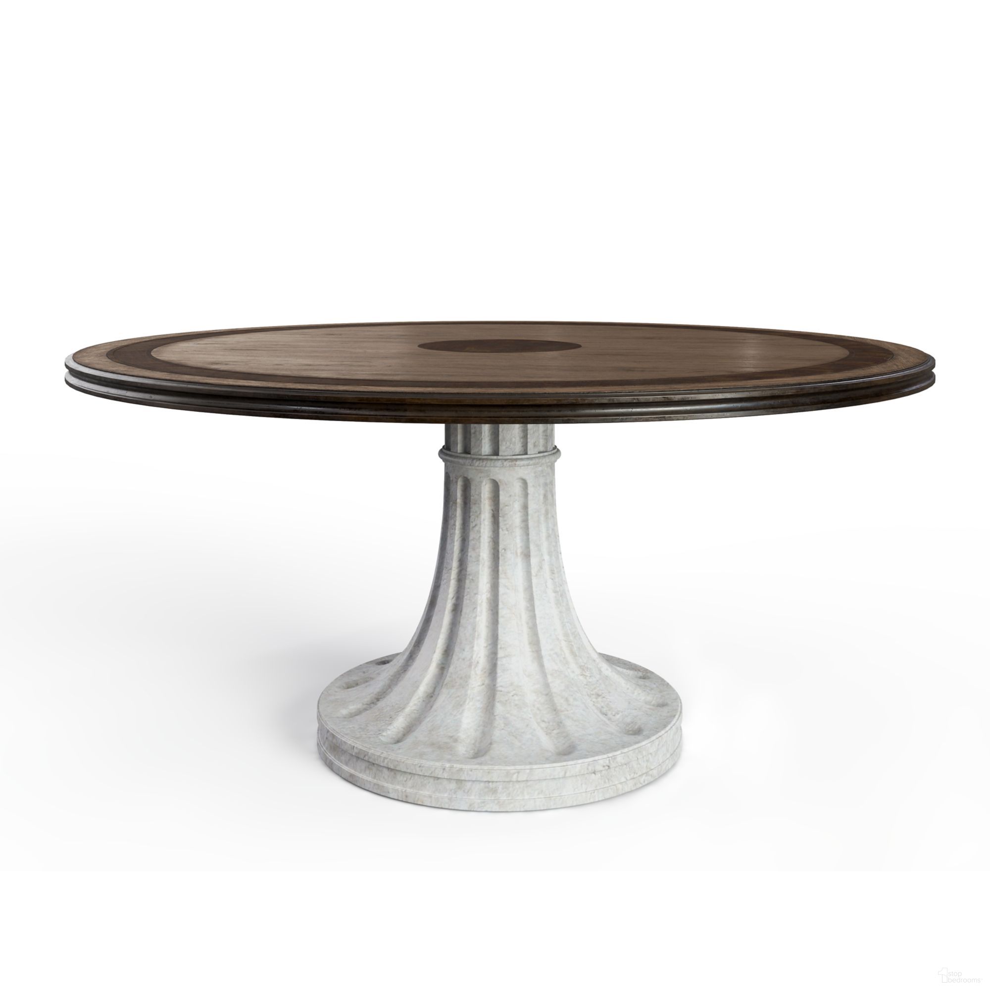 Thoroughbred White 64 Inch Round Dining Table by Stanley Furniture ...