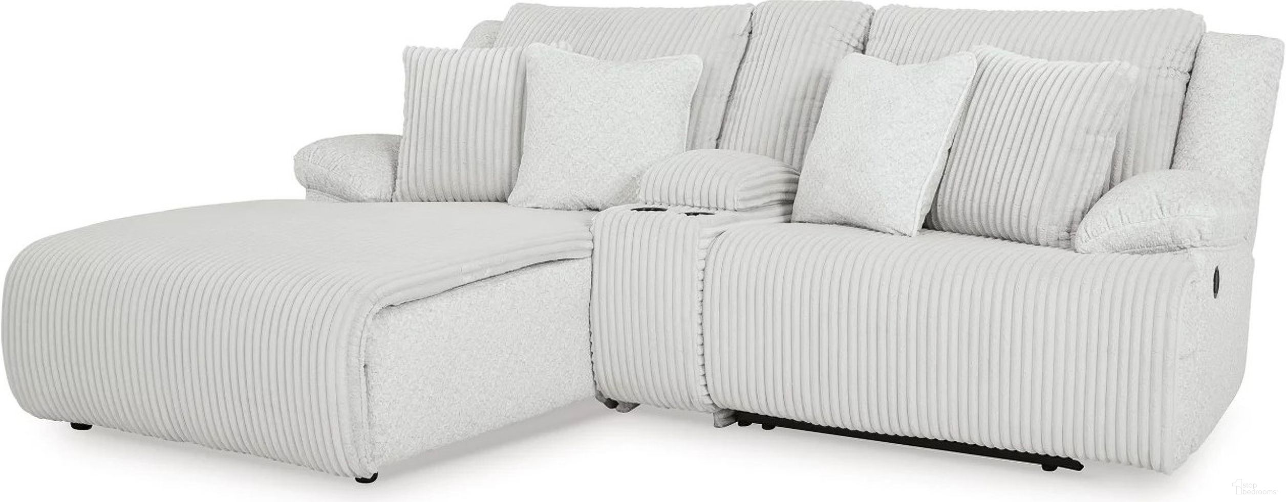 Top Tier 3-Piece LAF Reclining Sectional Sofa with Chaise In Alloy by ...