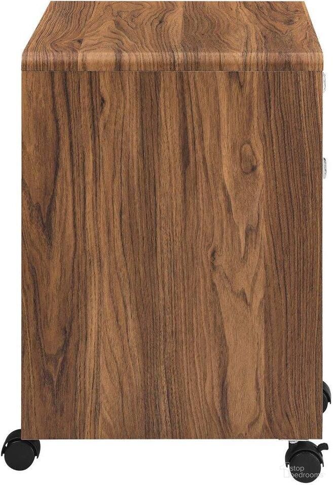 Transmit Wood File Cabinet In Walnut White by Modway | 1StopBedrooms