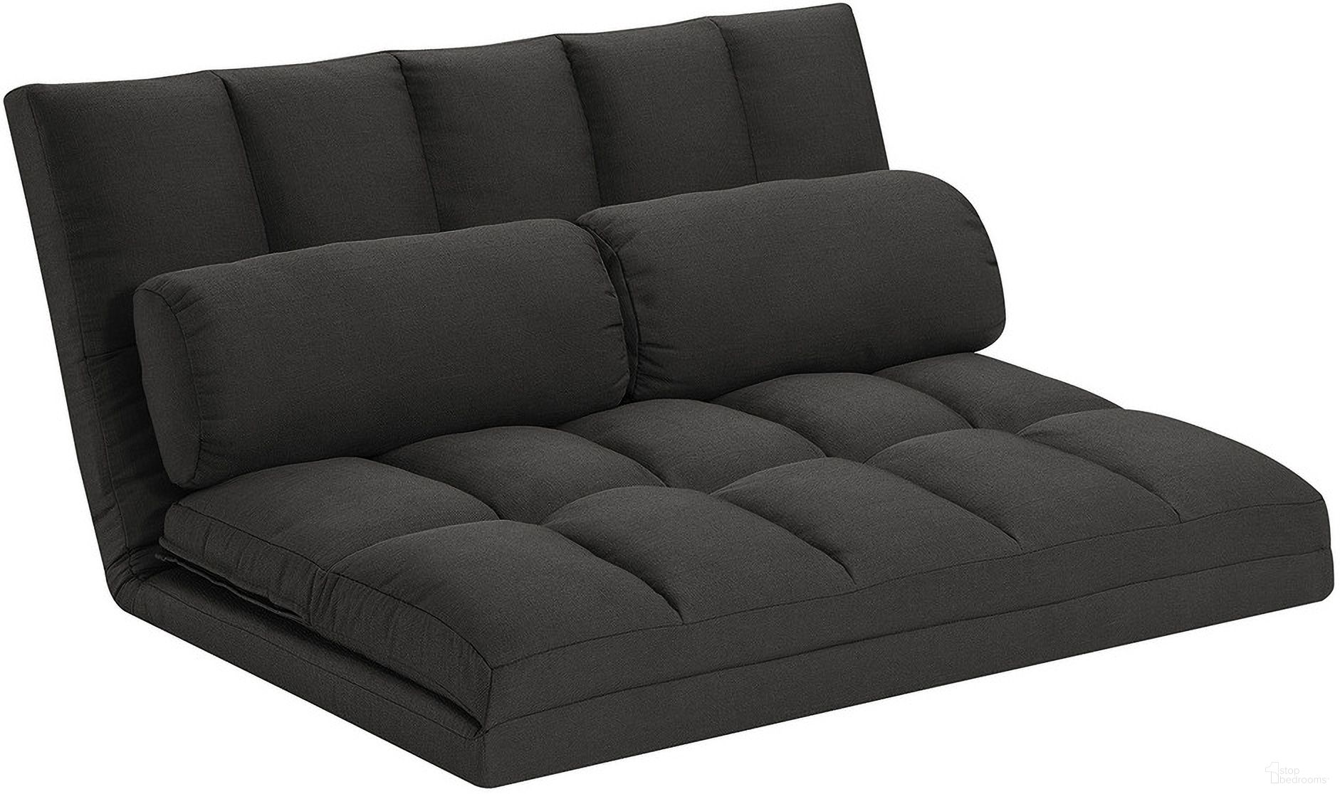 Tri-Fold Foam Folding Mattress and Sofa Bed with Pillows In Grey by AC ...