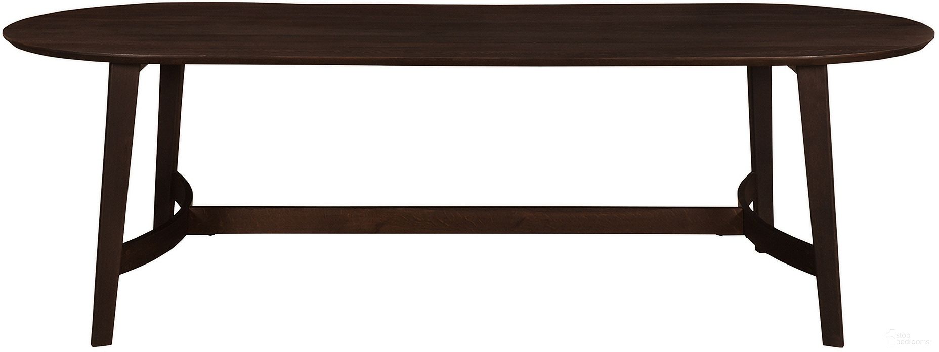 Trie Large Dining Table In Brown by Moes Home | 1StopBedrooms