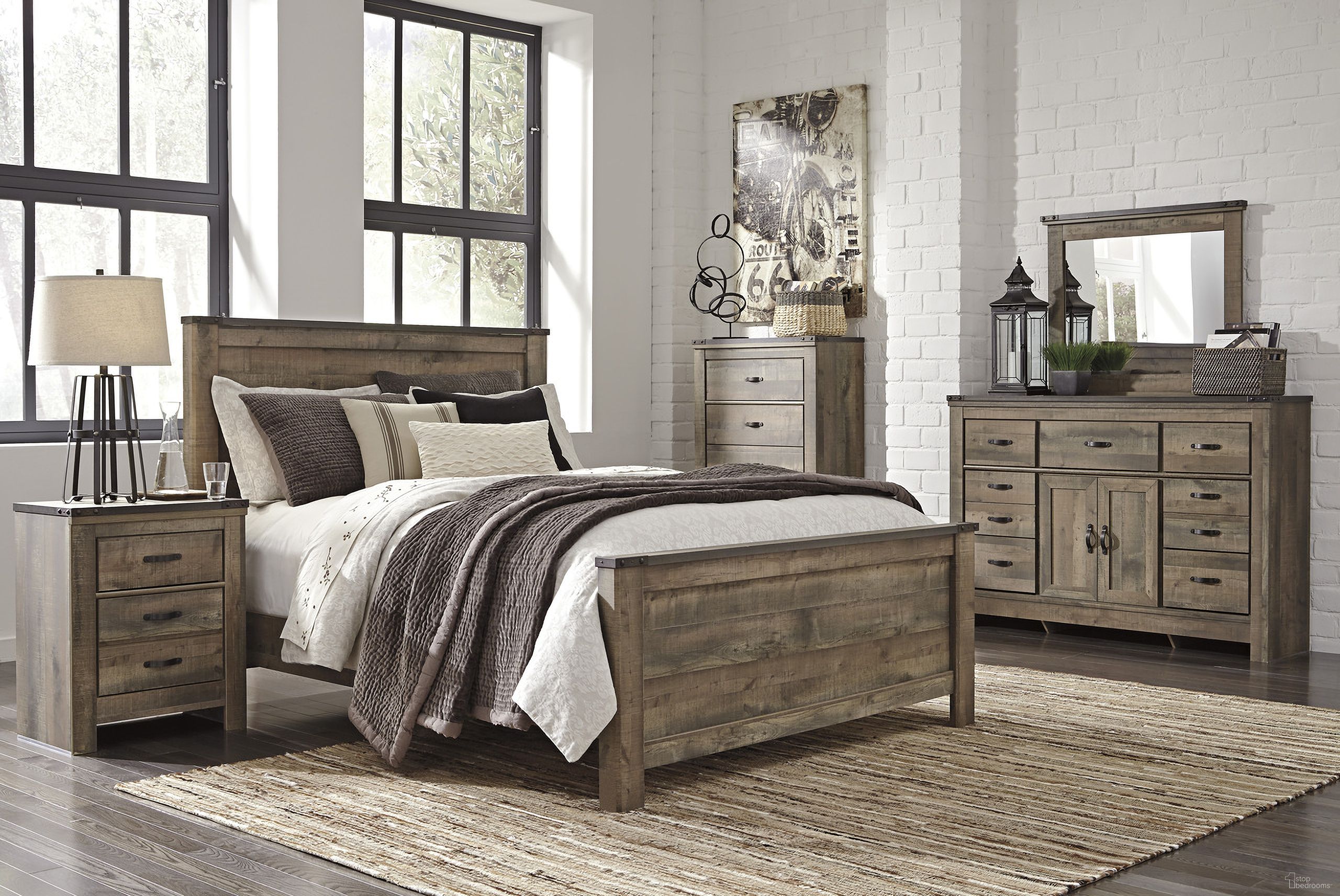 Trinell Brown Panel Bedroom Set by Ashley Furniture | 1StopBedrooms
