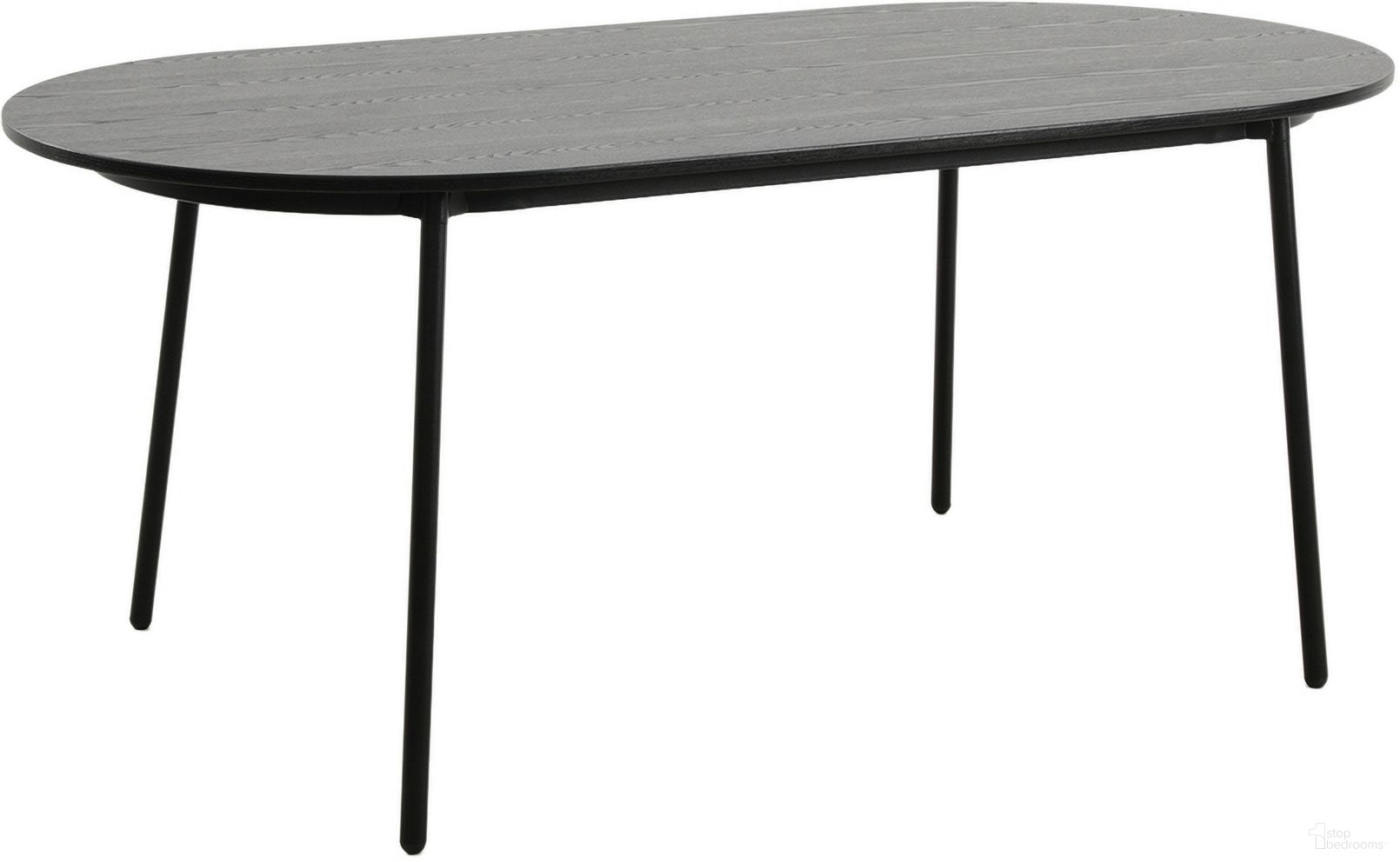 Tule 71 Inch Oval Dining Table In Black by LeisureMod | 1StopBedrooms