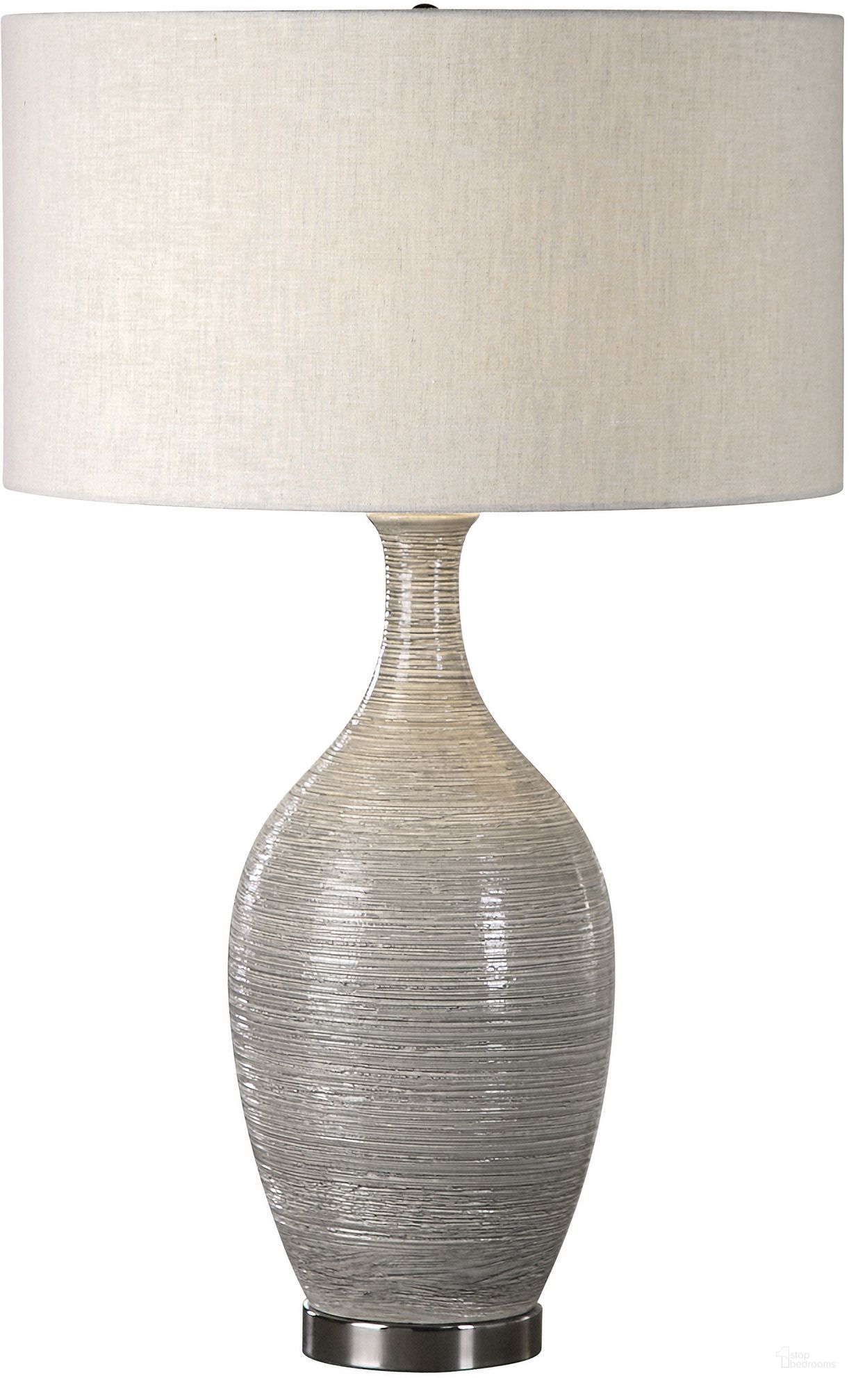 Uttermost Dinah Gray Textured Table Lamp | 1StopBedrooms