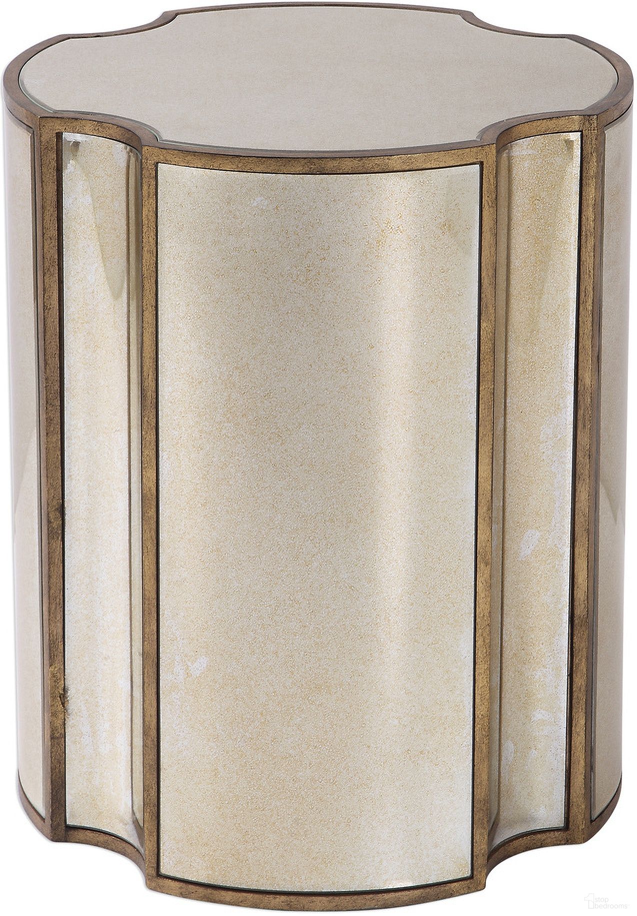 Uttermost Harlow Mirrored Accent Table | 1StopBedrooms