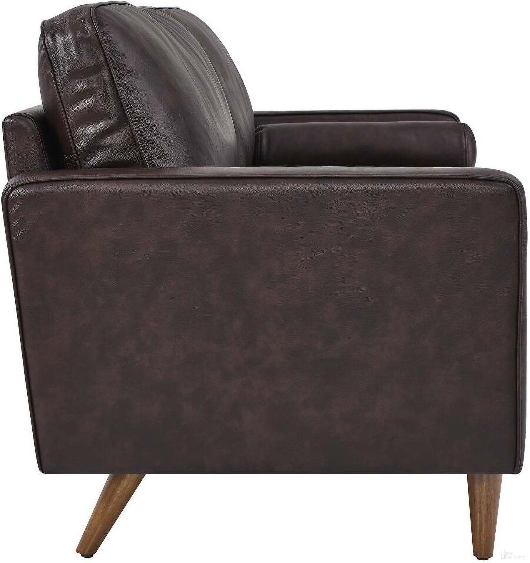 Valour Brown 81 Inch Leather Sofa by Modway | 1StopBedrooms