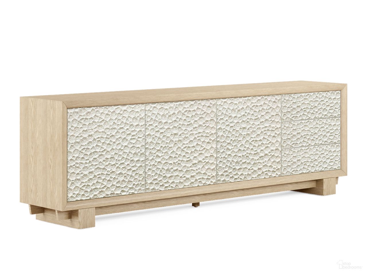 Water Pelagic Cast Metal Entertainment Console In Beige by Jonathan ...