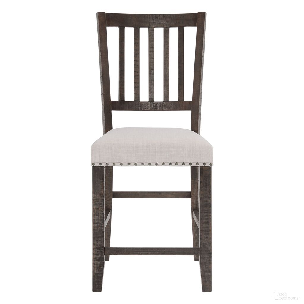 Willow Creek Distressed Slatback Upholstered Counter Stool (Set Of 2 ...