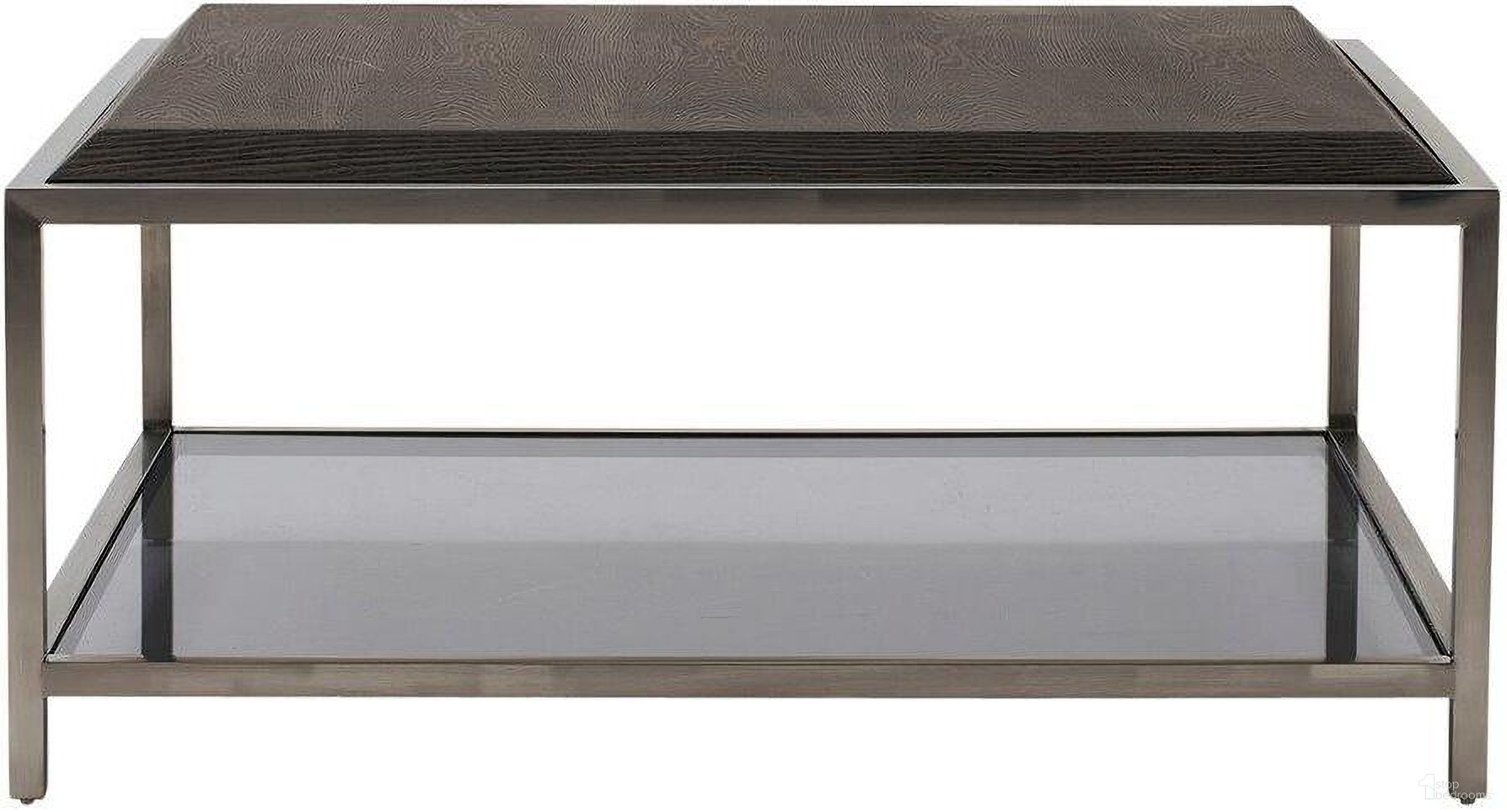 Wood And Stainless Steel Coffee Table In Brown by Sagebrook | 1StopBedrooms