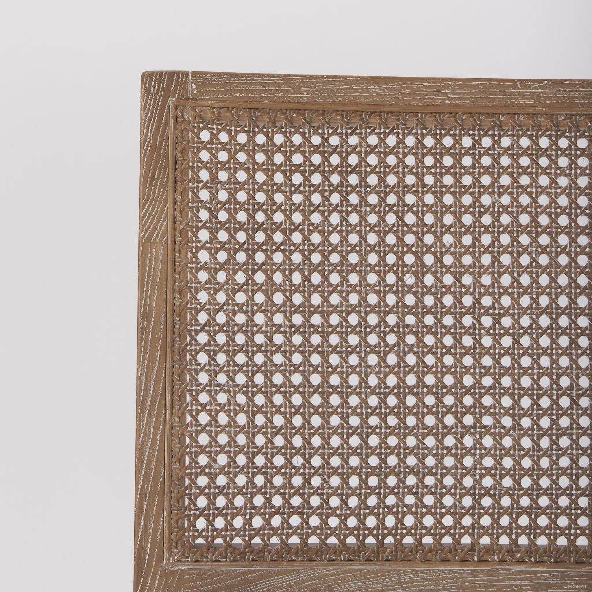 Wynn Cream Upholstered Fabric With Brown Wood Dining Chair Set of 2 by ...