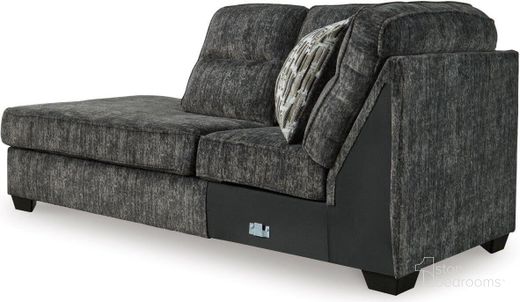 Lonoke 2-Piece RAF Sectional with Chaise In Gunmetal by Ashley ...