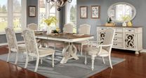 Arcadia Rustic Natural Tone Extendable Rectangular Dining Room Set by ...