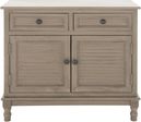 Tate 2Drw 2 Door Sideboard in Greige by Safavieh | 1StopBedrooms