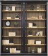 Toulouse 96 Inch Tall Wall Bookcase with Ladder In Aged Chateau White ...