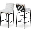 Burke Boucle Fabric Counter Stool In Cream by Meridian | 1StopBedrooms