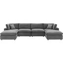 Commix Down Filled Overstuffed Sectional Sofa In Gray by Modway ...