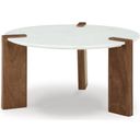 Isanti End Table In Light Brown and White by Ashley Furniture ...
