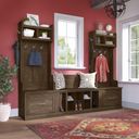 Kathy Ireland Home by Bush Furniture Woodland Full Entryway Storage Set ...