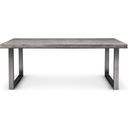 Mixx Una 59 Inch Square Dining Table In Dark Grey by Urbia | 1StopBedrooms