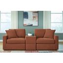 Modmax 3-Piece Sectional Loveseat With Audio System In Spice by Ashley ...