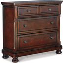 Porter Rustic Brown Two Drawer Nightstand by Ashley Furniture ...