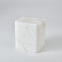 Raggio Alabaster Small Box In White by Global Views | 1StopBedrooms