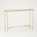Spike Accent Table In Antique Nickel With White Marble by Global Views | 1StopBedrooms