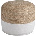 Sweed Valley Natural And Black Pouf by Ashley Furniture | 1StopBedrooms