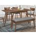 Alfredo Natural Walnut Dining Table by Coaster | 1StopBedrooms