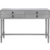 Aliyah 2Drw Console Table in Distressed Grey by Safavieh | 1StopBedrooms