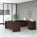 Bush Business Furniture Studio C 42W Desk Return in Modern Hickory by ...