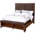 Cagney Chestnut King Upholstered Panel Bed by New Classic | 1StopBedrooms