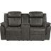 Centeroak Sandy Brown Double Reclining Sofa by Homelegance | 1StopBedrooms