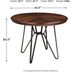 Centiar Two-Tone Brown Round Dining Table by Ashley Furniture ...