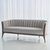 Channel Back Sofa In Silversmith by Global Views | 1StopBedrooms