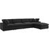Commix Down Filled Overstuffed Sectional Sofa In Black by Modway ...