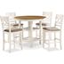 Cori Round Dining 5 Piece Set In Brown Cherry by New Classic ...