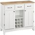 Hampton Off White Buffet with Hutch 5100-0021-12 by Homestyles ...