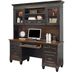 Hartford Wood Double Pedestal Desk In Black by Martin Furniture ...