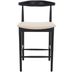 Lionel Retro Bar Stool in Black and Cream by Safavieh | 1StopBedrooms