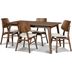 Oscar Natural Walnut Rectangular Dining Table by New Classic ...