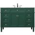 Park Avenue 72 Inch Double Bathroom Vanity In Green by Elegant Lighting ...