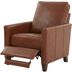 Penny Faux Leather Modern Recliner In Caramel by Comfort Pointe ...