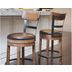 Pinnadel Upholstered Swivel Counter Stool by Ashley Furniture ...