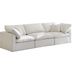 Plush Velvet Standard Comfort Modular Sectional In Cream by Meridian ...