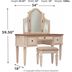 Realyn Two Tone 3 Piece Vanity by Ashley Furniture | 1StopBedrooms