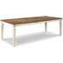Realyn White Extendable Rectangular Dining Table by Ashley Furniture | 1StopBedrooms